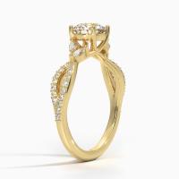 China Luxe Willow Diamond Engagement Ring (1/4 Ct. Tw.) With 0.75 Carat Round Diamond  With 9K Gold for sale