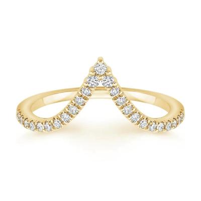 China Exquisite Ring  Features Shimmering Pavé Diamonds With 9K Gold For Women for sale