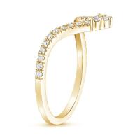 China Exquisite Ring  Features Shimmering Pavé Diamonds With 9K Gold For Women for sale