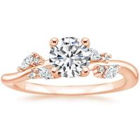 China Rose Gold Arden Diamond Engagement Ring With 0.75 Carat Round Diamond for sale