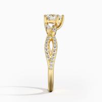 China Luxe Willow Diamond Engagement Ring 1/4 Ct. Tw. With 9K Gold Heart for sale
