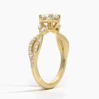 China Luxe Willow Diamond Engagement Ring 1/4 Ct. Tw. With 9K Gold Heart for sale