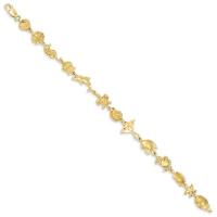 China Ross-Simons Three-Tone Sterling Silver Sea Life Bolo Bracelet for sale