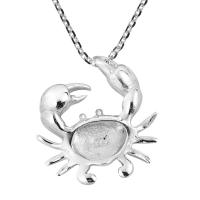 China 925 Sterling Silver 3D Blue White Enamel Fish Charm Pendant Necklace for sale