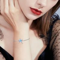 China 925 Sterling Silver Bracelet Nautical Starfish Beach Marine Life Charm Anklet For Women Link Ankle Bracelet for sale