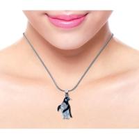 China Puzzled Sparkling Penguin Necklace and Earrings Set Charming Necklace and Earring Set - Ocean for sale