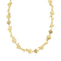 China 14kt Yellow Gold Sea Life Pendant Necklace For Women As Gift for sale