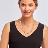 China 18kt Gold Over Sterling Silver Sea Life Link Beautiful Necklace For Women for sale