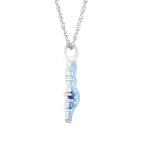 China Created Opal / Created Sapphire Sea Life Pendant , Created Topaz Crazy Crab Pendant for sale