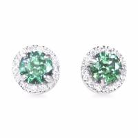 China Ladies Earring Earring 14K Gold Plated Oval Cut Topaz CZ Ladies Natural Gemstone Stud Earrings for sale