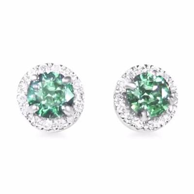 China Green Spinels Cubic Zircon Stone Ring Earrings Pure 925 Sterling Silver Fashion Jewelry Set for sale