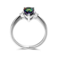 China Wholesale 925 Sterling Silver Trillion Cut Mystic Topaz Tennnis Bracelet for sale