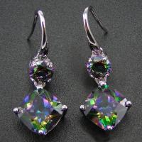 China Wholesale 925 Sterling Silver Trillion Cut Mystic Topaz Tennnis Bracelet for sale