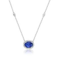 China 925 Sterling Silver Yellow Gold Plated Oval Cut Tanzanite Bracelet for sale