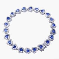 China Wholesale 925 Sterling Silver Rose Gold Plated Eye Tanzanite Bracelet for sale