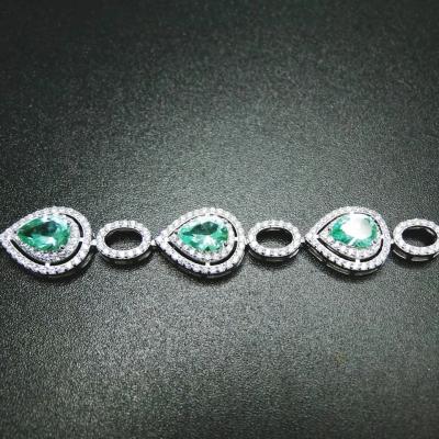 China Pear Cut Tanzanite Silver Amazing Quality Bracelet For Women for sale