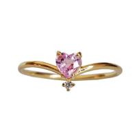 China 925 Sterling Silver Round Shape Rose Gold Platedt Morganite Cuff Earrings for sale