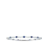 China 925 Sterling Silver Diamond Pear Sapphire Bracelet Classic For Girl Women for sale
