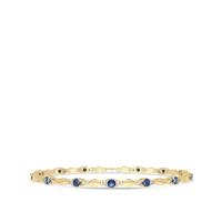 China 925 Sterling Silver Diamond Pear Sapphire Bracelet Classic For Girl Women for sale