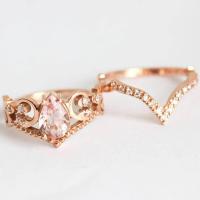 China Vintage Grateful S925 Rose Gold Antique Cz Engagement Rings Promise Anniversary Gift for sale
