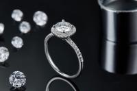 China Square Cut Bridal Women Moissanite  Square Diamond  Gold with Silver Romantic Wedding Ring for sale