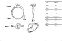 China Simple Arrival S925 Bright Setting Women Infinity Round Cut Moissanite Ribbon Twist Wedding Engagement Ring for sale
