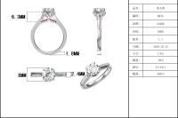 China Minimalist Custom  Diamond Moissanite Engagement Rings Promise Rings for Women for sale