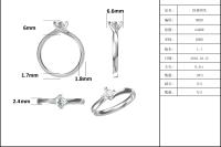 China 9K Gold Jewelry Minimalist Designs Moissanite 925 Silver Ring for sale