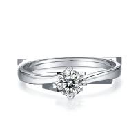 China 9K Gold Jewelry Minimalist Designs Moissanite 925 Silver Ring for sale