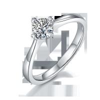 China 9K With Silver Mosaic Moissanite Jewelry Minimalist Lady Ring for sale