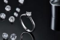China 9K With Silver Mosaic Moissanite Jewelry Minimalist Lady Ring for sale