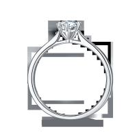 China 0.5ct  Shape Hexgonal  Lab Diamond Jewelry With Silver Women Ring for sale