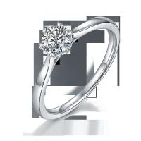 China 0.5ct  Shape Hexgonal  Lab Diamond Jewelry With Silver Women Ring for sale