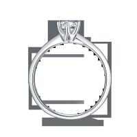 China 9K with Silver Ring cut White Moissanite Diamond Minimalist Wedding Jewelry for sale