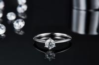 China 9K with Silver Ring cut White Moissanite Diamond Minimalist Wedding Jewelry for sale