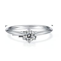 China 9K with Silver Ring cut White Moissanite Diamond Minimalist Wedding Jewelry for sale