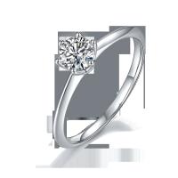 China 9K with Silver Ring cut White Moissanite Diamond Minimalist Wedding Jewelry for sale