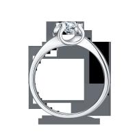 China 9K with Silver Ring Trapezoidal White Moissanite Diamond Minimalist Wedding Jewelry for sale