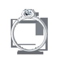 China White Moissanite Diamond Minimalist Custom Sytle Wedding Ring For Women for sale