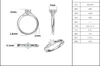 China Wholesale Moissanite Jewelry 925 Sterling Silver  Custom Moissanite Ring Engagement for sale