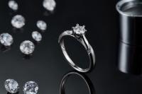 China Wholesale Moissanite Jewelry 925 Sterling Silver  Custom Moissanite Ring Engagement for sale
