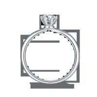 China Wholesale Moissanite Jewelry 925 Sterling Silver Wedding Engagement Moissanite Diamond Rings for sale