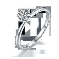 China Wholesale Moissanite Jewelry 925 Sterling Silver Wedding Engagement Moissanite Diamond Rings for sale
