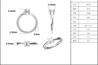 China Unique S925 East West Setting Women Emerald Cut Moissanite Modern Wedding Engagement Ring Anniversary CZ Rings for sale