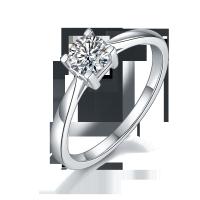 China Unique S925 East West Setting Women Emerald Cut Moissanite Modern Wedding Engagement Ring Anniversary CZ Rings for sale