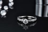 China White Moissanite Unique Sytle And  Sapphire Platineve Diamonds Jewelry Women Ring for sale