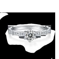 China White Moissanite Unique Sytle And  Sapphire Platineve Diamonds Jewelry Women Ring for sale