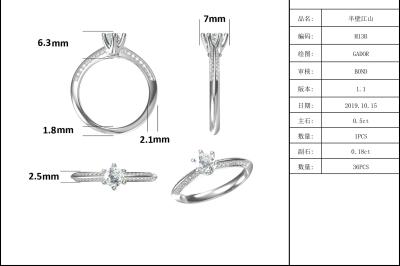 China White Moissanite  And  Sapphire Platineve Diamonds Jewelry  Engagement Women Ring for sale
