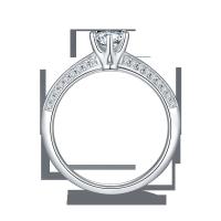 China White Moissanite  And  Sapphire Platineve Diamonds Jewelry  Engagement Women Ring for sale