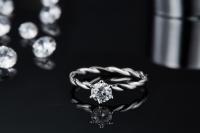 China Moissanite Engagement  For Women Ring Set Diamonds And Sapphire Wedding Band  White Gold  Pave for sale